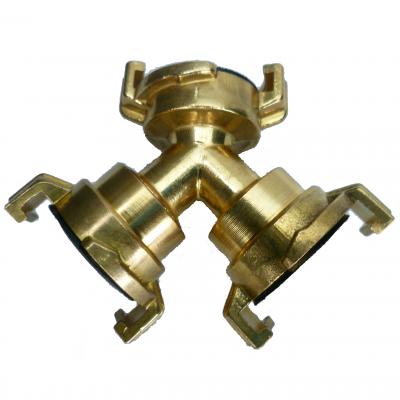 MJAbbott Direct - Geka Type brass quick bayonet coupler - 3-way 'Y' piece