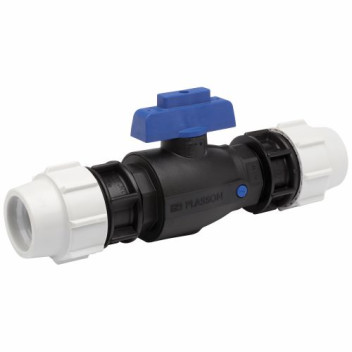 MJAbbott Direct - 63mm Plasson 3703 compression main stop valve above ...
