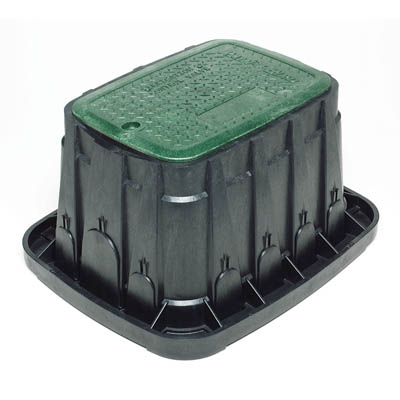 MJAbbott Direct - Rain Bird standard rectangular valve box. Black body ...